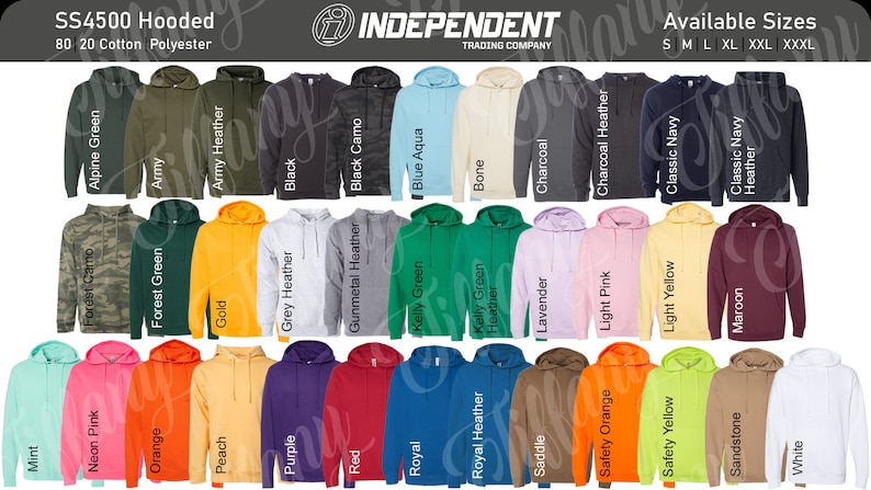 Independent Trading Co. SS4500 Mockup - Etsy