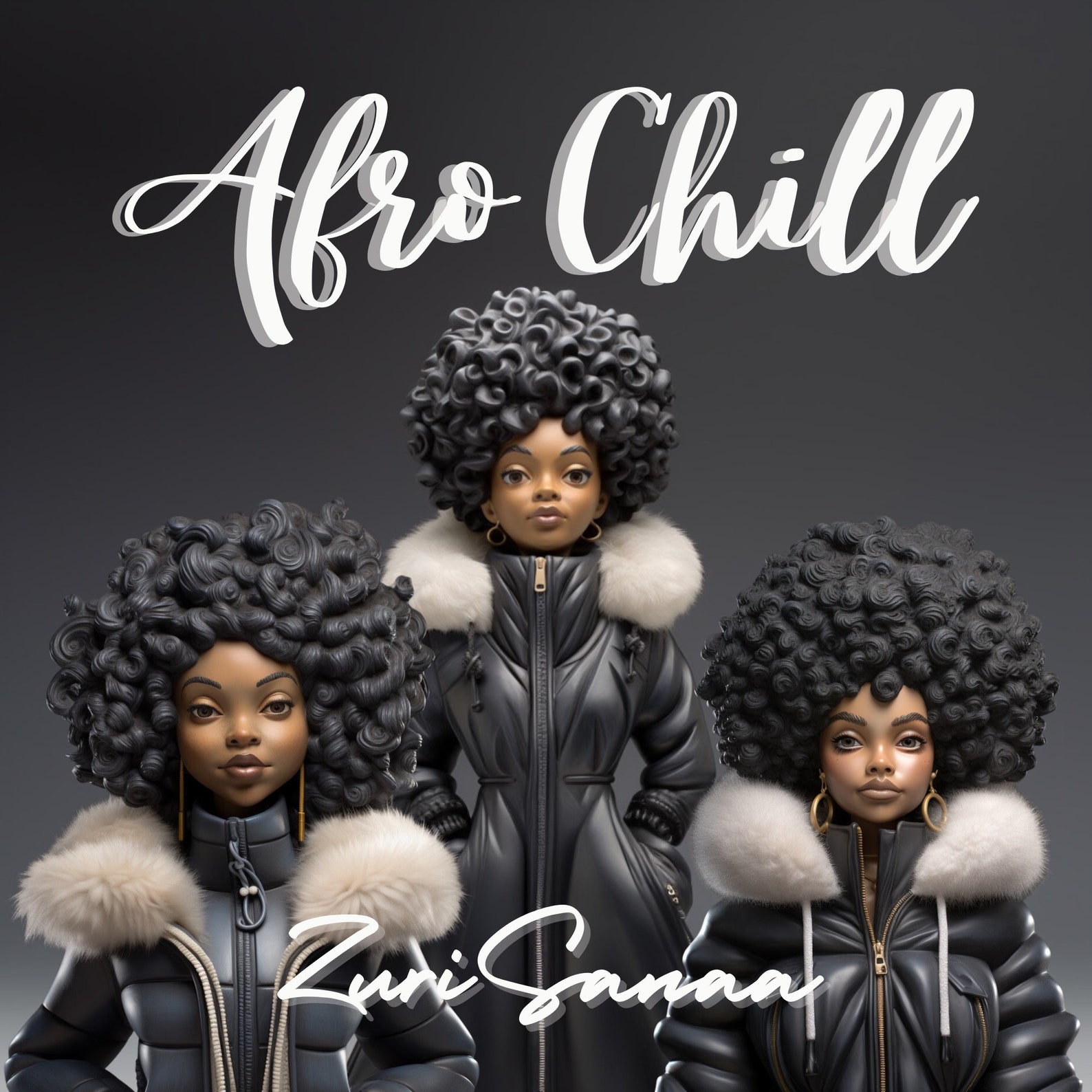 Afro Chill PNG Bundle - Etsy