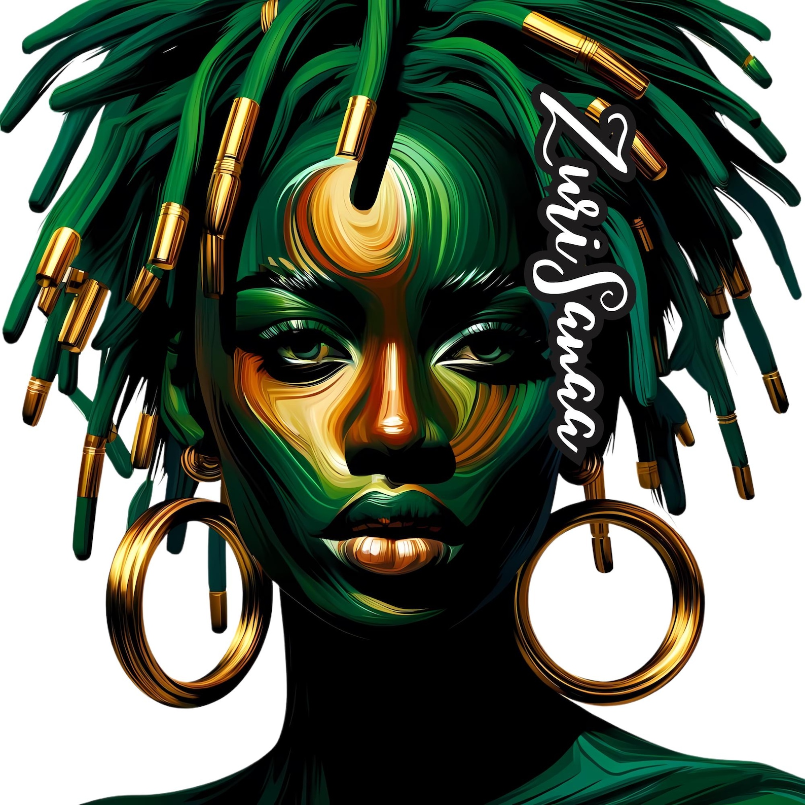 Green Goddess PNG Bundle: 3 Stunning Transparent Background Images - Etsy