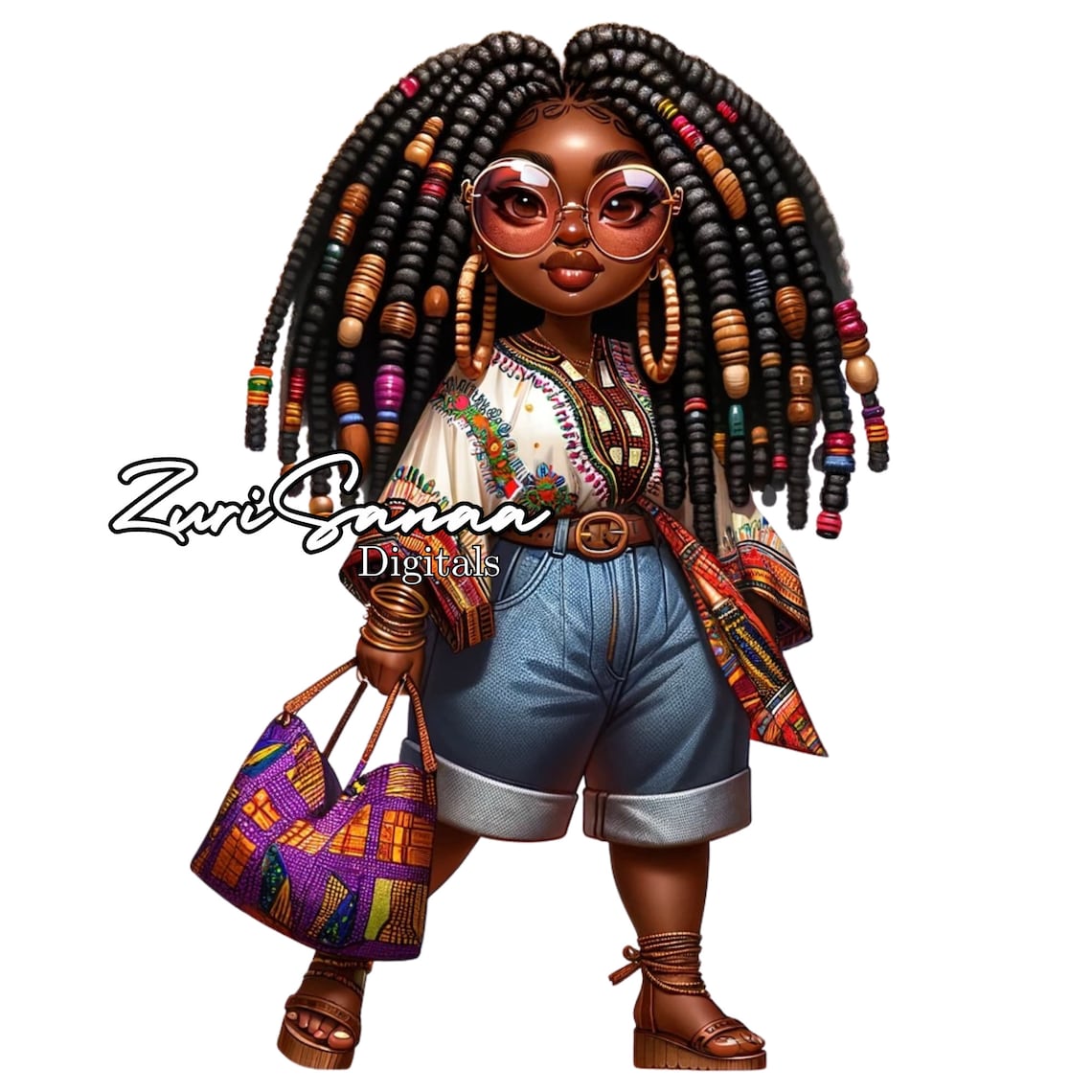 Boho African Woman PNG Bundle - 10 Transparent Files|high Resolution ...