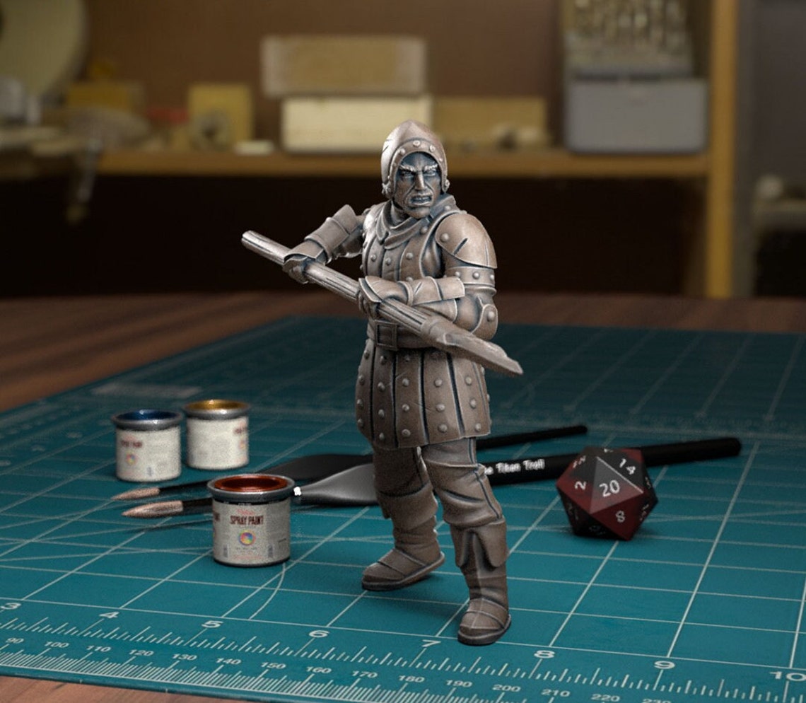 9PC Village Guards, Dnd Miniature Guards for Table Top Games, Wargames ...