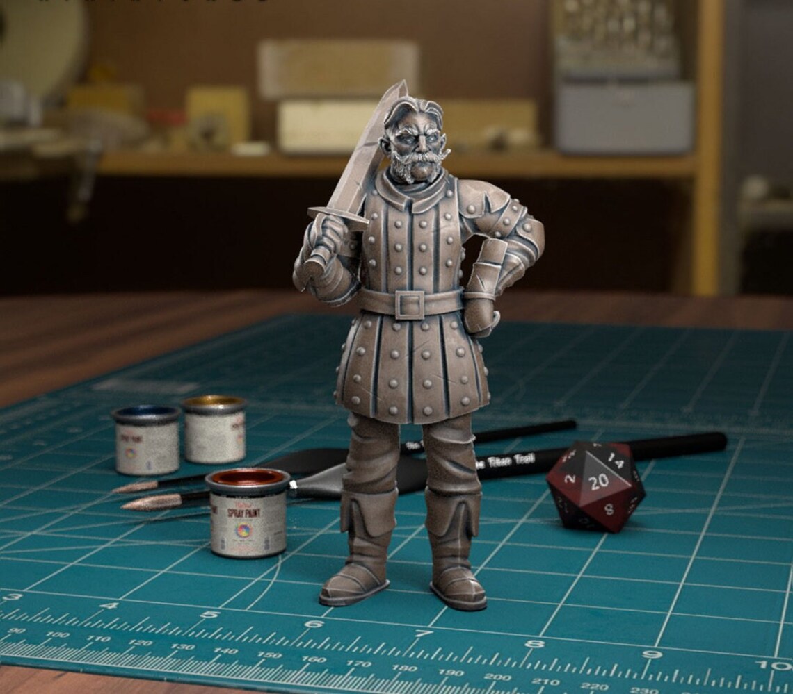9PC Village Guards, Dnd Miniature Guards for Table Top Games, Wargames ...
