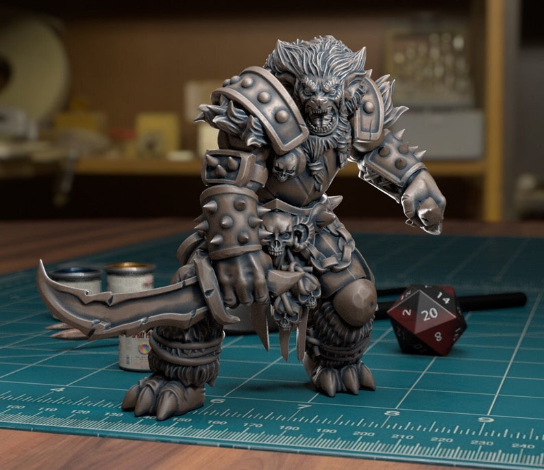 4PC Bugbear Ambush Miniatures for Table Top Games, Dnd, Wargames ...