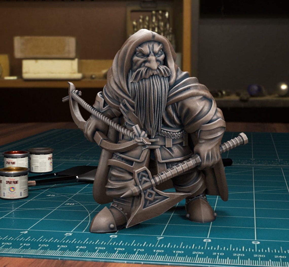 7PC Male Dwarf Mercenaries Dnd Miniature Mercenaries for - Etsy