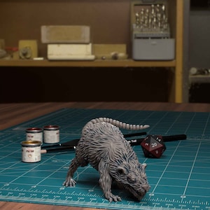 8PC Giant Rat Pack, Dnd Miniatures for Table Top Games, Wargames ...