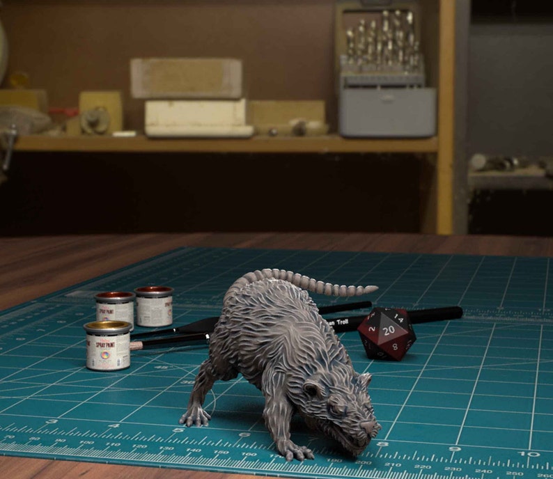 8PC Giant Rat Pack Dnd Miniatures for Table Top Games - Etsy