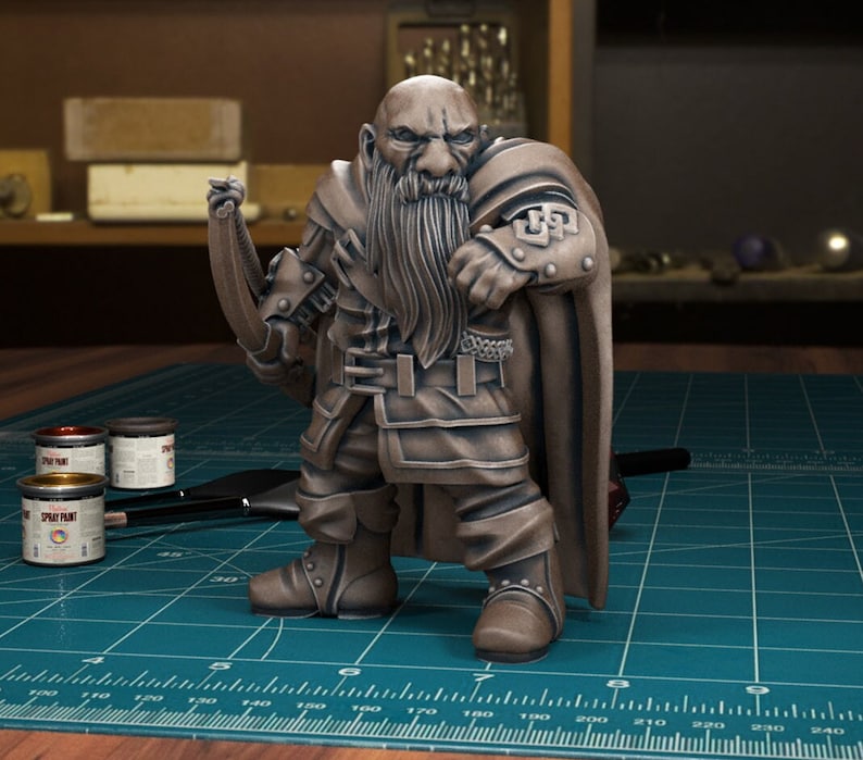 7PC Male Dwarf Mercenaries, Dnd Miniature Mercenaries for Table Top ...