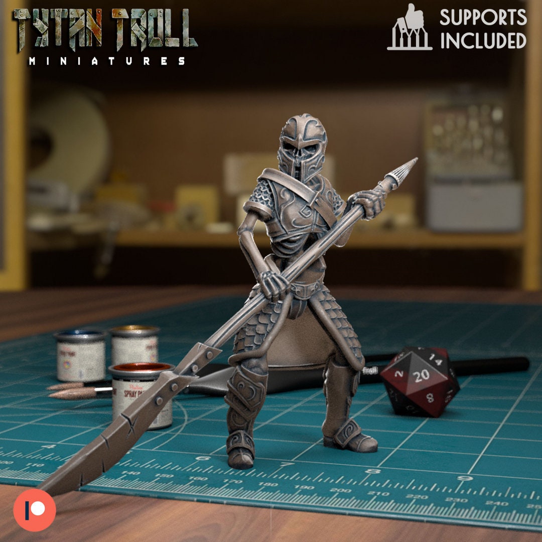 10PC Crypt Skeletons, Dnd, Dungeons and Dragons, Miniature Army for ...