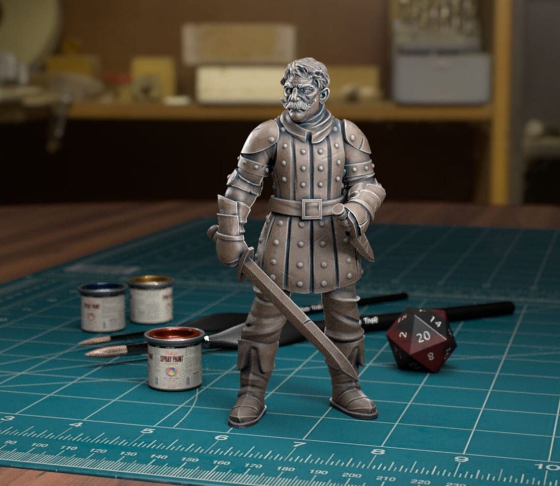 9PC Village Guards Dnd Miniature Guards for Table Top Games - Etsy