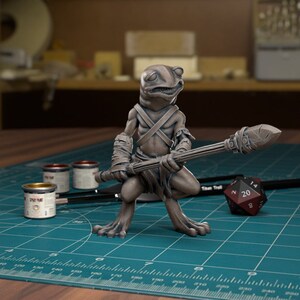 9PC Frog Warrior Tribe, Dnd Miniature Gnolls for Table Top Games ...