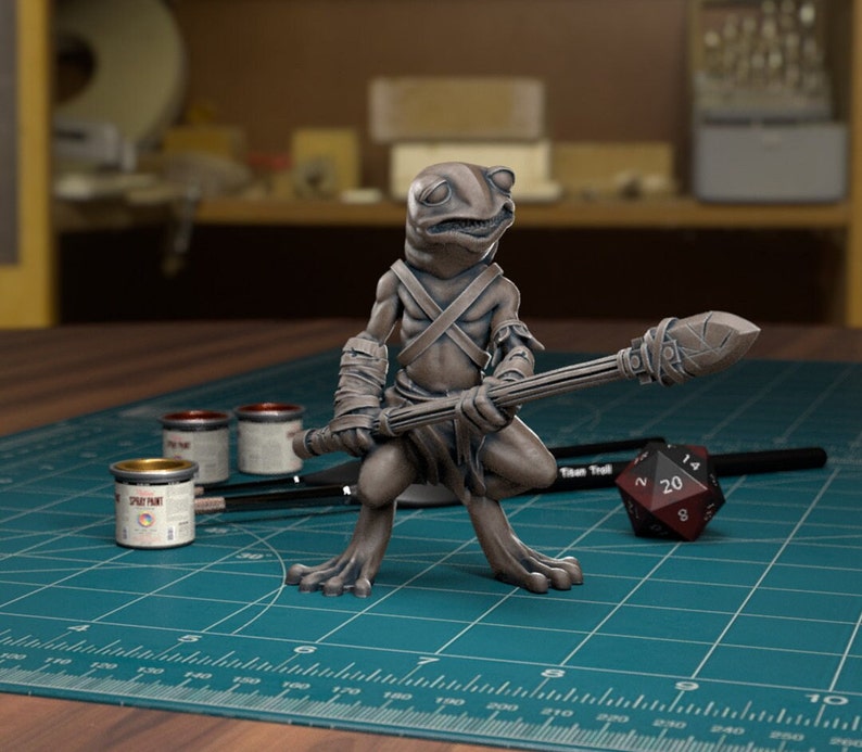 9PC Frog Warrior Tribe Dnd Miniature Gnolls for Table Top - Etsy