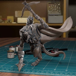 5PC Ratman Pack Dnd Miniatures for Table Top Games, Wargames ...