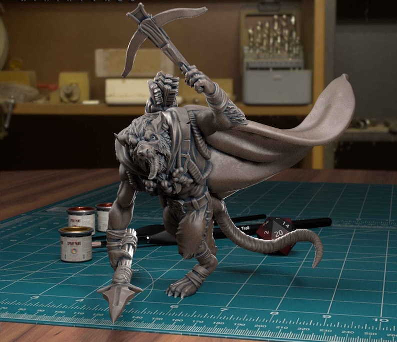 5PC Ratman Pack Dnd Miniatures for Table Top Games Wargames - Etsy