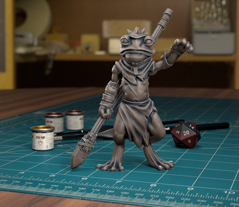 9PC Frog Warrior Tribe Dnd Miniature Gnolls for Table Top - Etsy