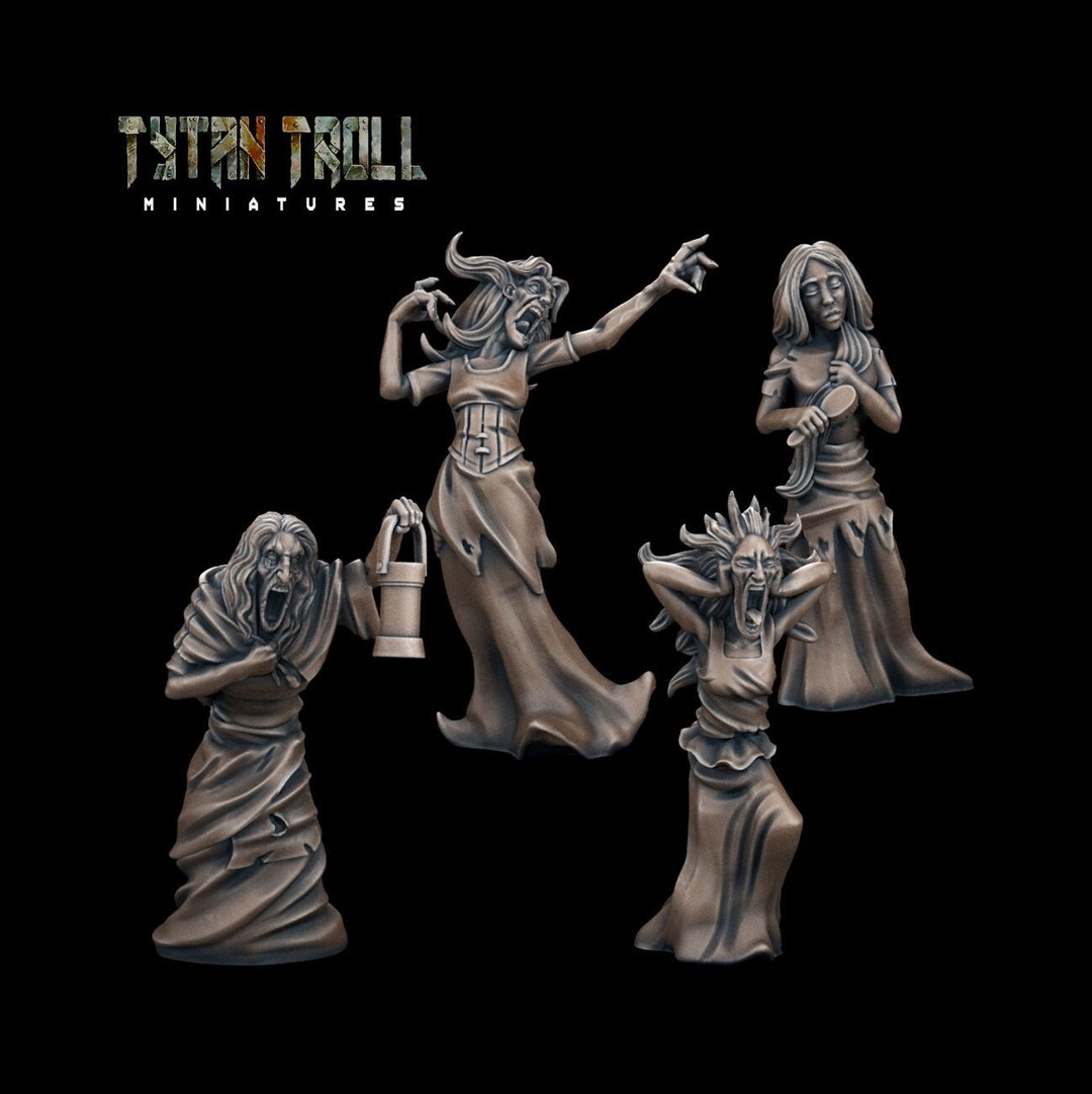 4PC Banshee Pack Dnd, Dungeon and Dragons, Miniature Army for Table Top ...