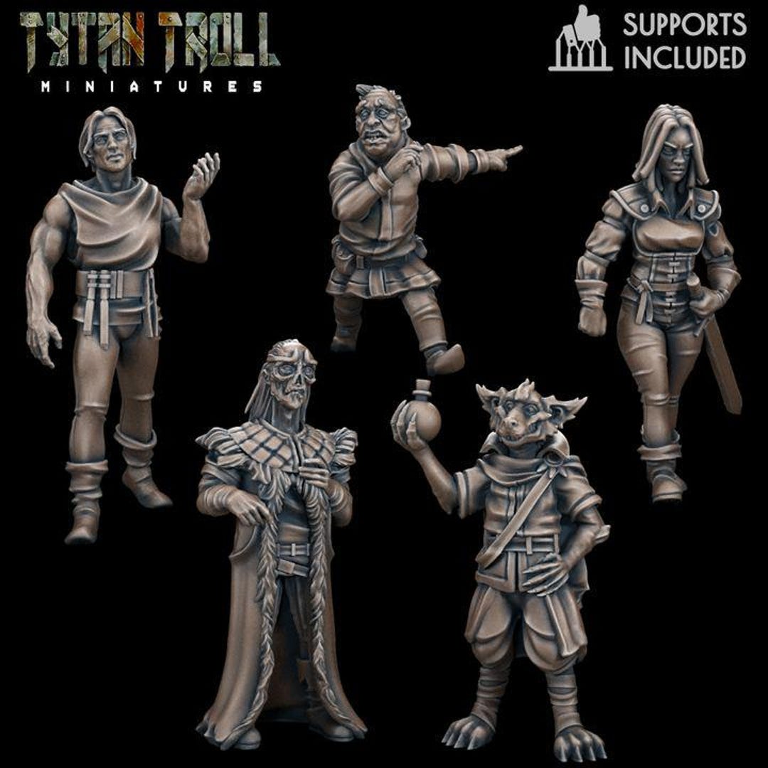 5pc Curse of Strahd (mini Pack 13) 28mm/32mm TTRPG Dnd Wargaming ...