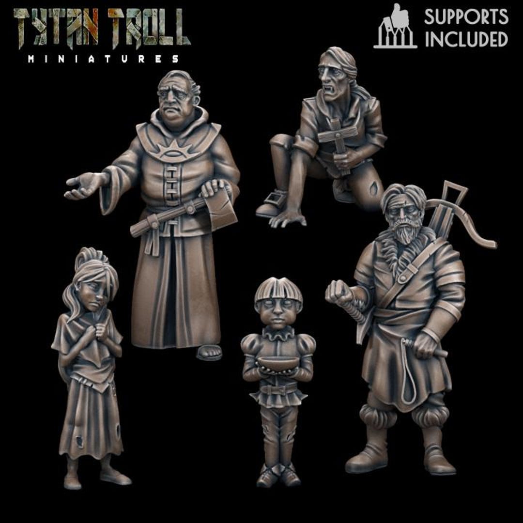 5pc Curse of Strahd (mini Pack 07) 28mm/32mm TTRPG Dnd Wargaming ...