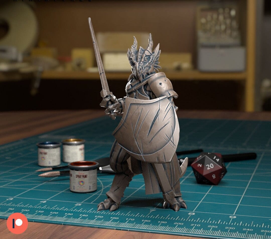 10PC Armored Stronghold Guards, Dnd Miniature Guards for Table Top ...