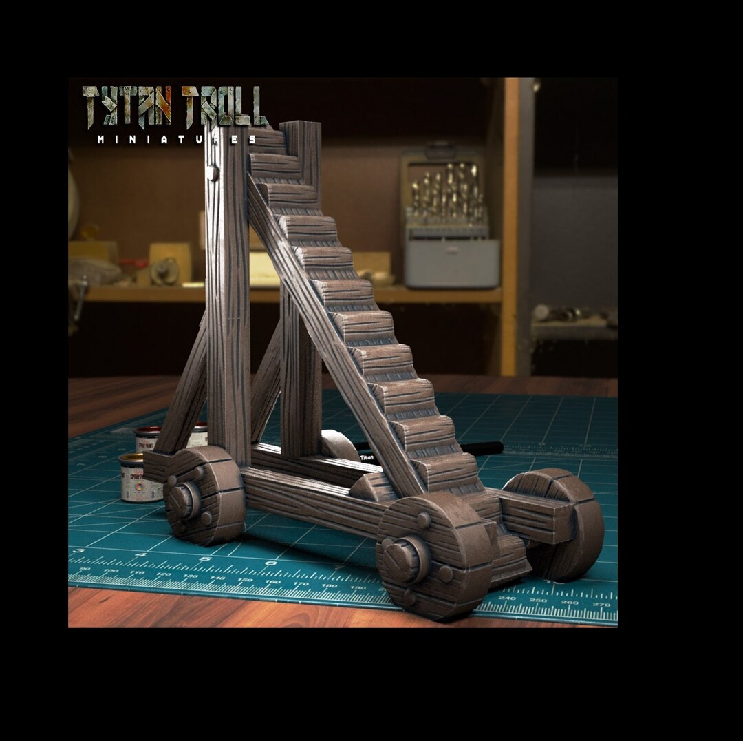 Siege Ladder Dnd Miniature Siege Weapon for Table Top Games - Etsy