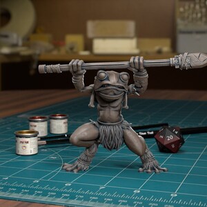 9PC Frog Warrior Tribe, Dnd Miniature Gnolls for Table Top Games ...
