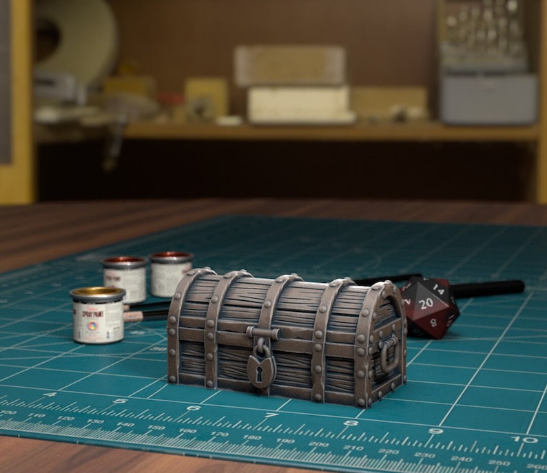 4PC Treasure Chest Mimic Dnd Monster Miniature for Table Top - Etsy