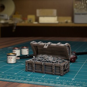 4PC Treasure Chest Mimic Dnd Monster Miniature for Table Top Games ...
