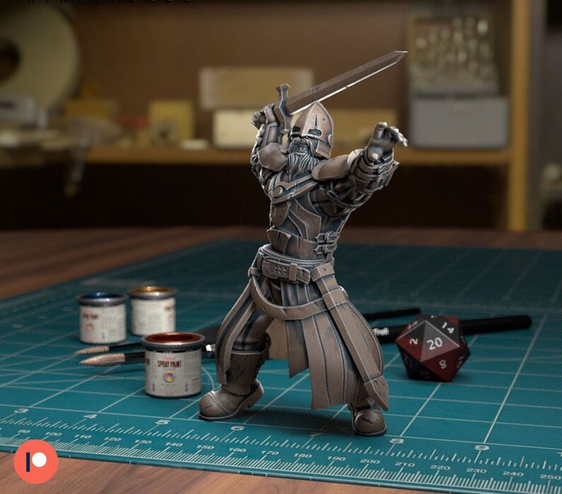 10PC Armored Stronghold Guards, Dnd Miniature Guards for Table Top ...