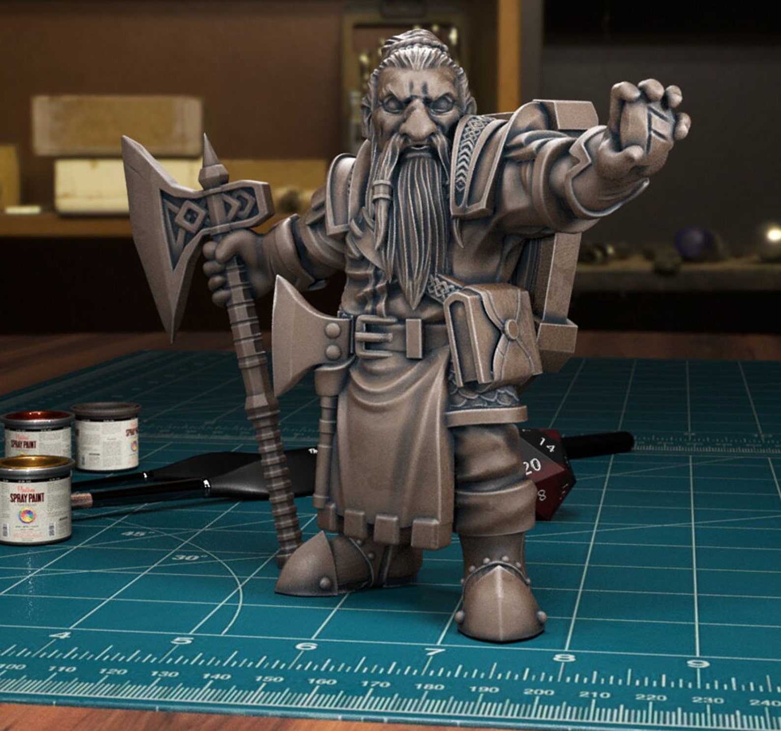 7PC Male Dwarf Mercenaries Dnd Miniature Mercenaries for - Etsy