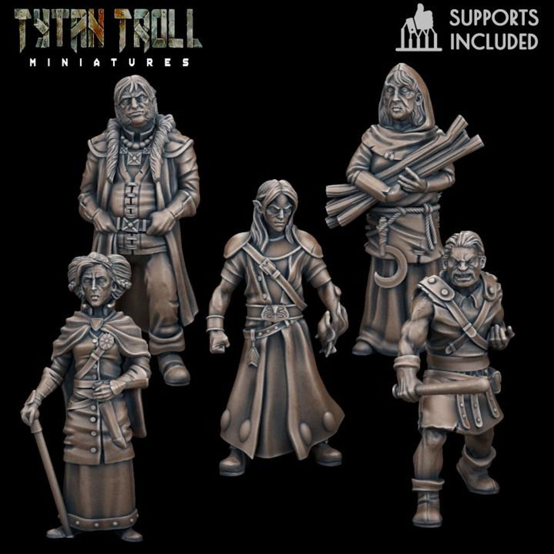 5pc Curse of Strahd (mini Pack 04) 28mm/32mm TTRPG Dnd Wargaming ...