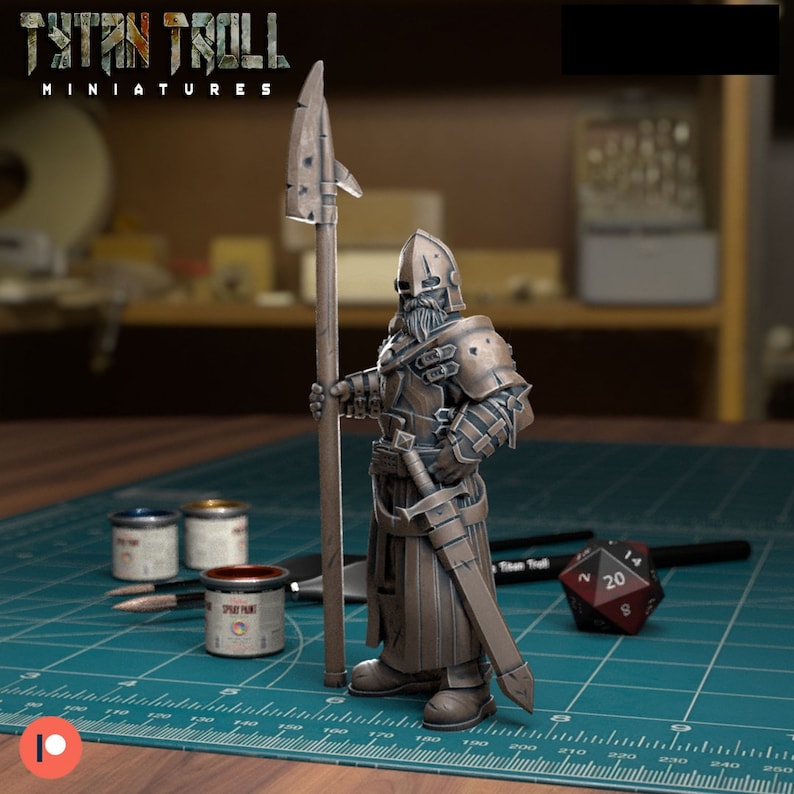 10PC Armored Stronghold Guards, Dnd Miniature Guards for Table Top ...