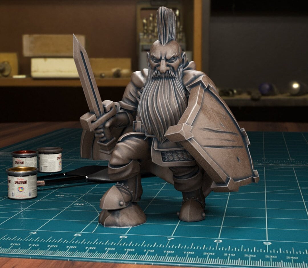 7PC Male Dwarf Mercenaries Dnd Miniature Mercenaries for - Etsy