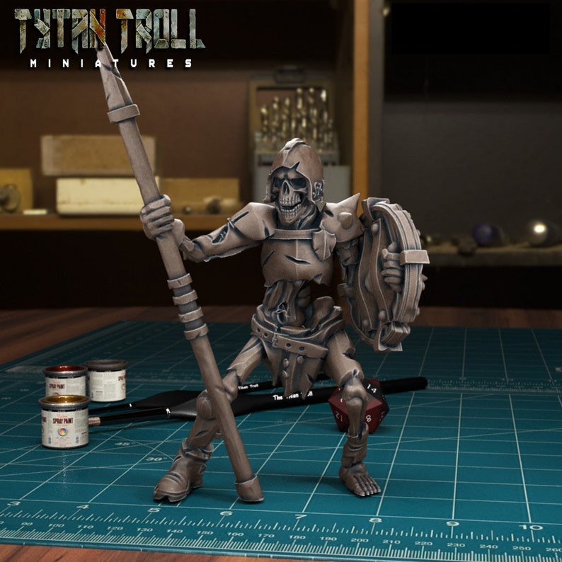 10PC Armored Skeletons, Dnd Miniature Army for Table Top Games ...
