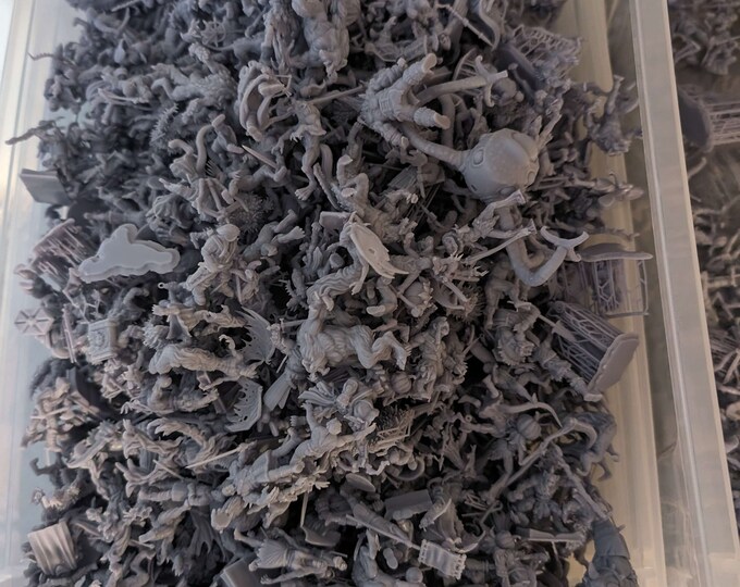 100g Assorted 3D Printed Miniature Misprints for Kitbashing and ...