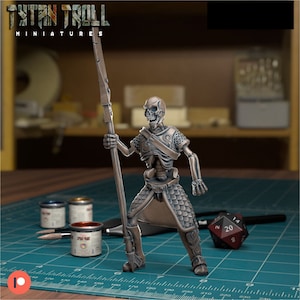 10PC Crypt Skeletons, Dnd, Dungeons and Dragons, Miniature Army for ...