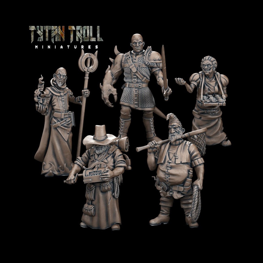 Curse of Strahd Miniatures- Izek, Morgantha, Rictavio, Mordenkainen ...