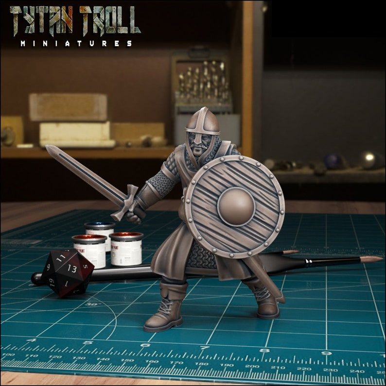 8PC City Soliders for Table Top Games, Dnd, Wargames, Pathfinder, Minis ...