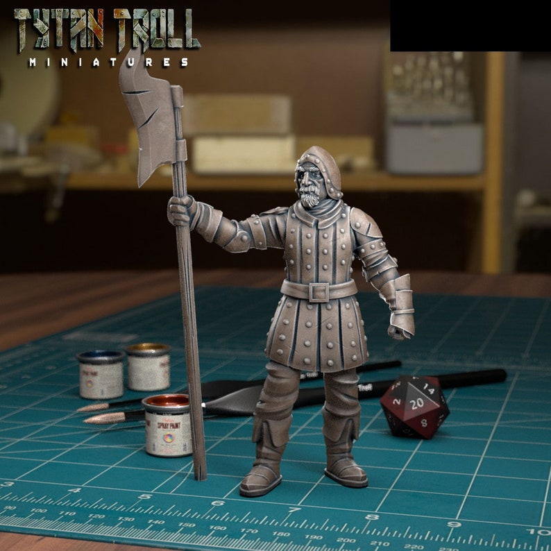 9PC Village Guards, Dnd Miniature Guards for Table Top Games, Wargames ...