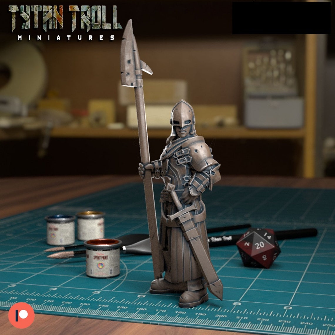10PC Armored Stronghold Guards, Dnd Miniature Guards for Table Top ...