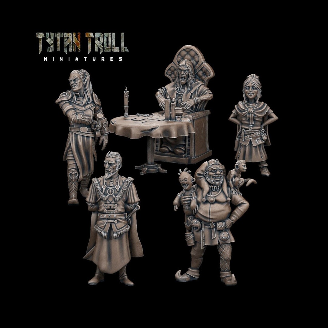 Curse of Strahd Miniatures- Vargas, Arabelle, Rahadin, Blinksy, Madam ...