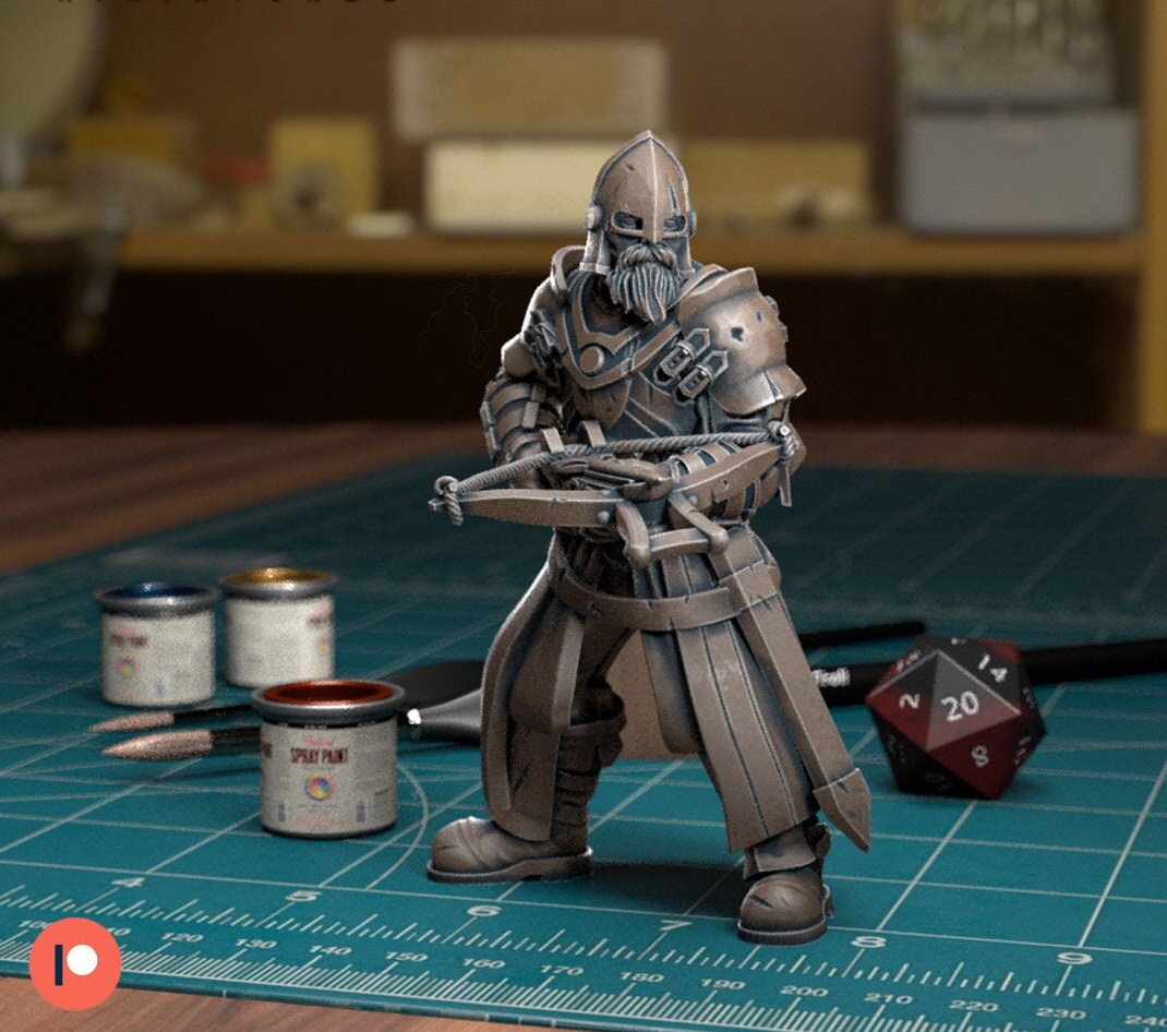 10PC Armored Stronghold Guards, Dnd Miniature Guards for Table Top ...