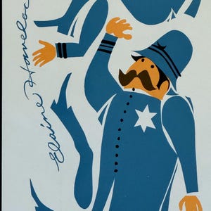 1968 CHARLIE CHAPLIN LITHOGRAPH Pop Art Poster by Artist Elaine ...