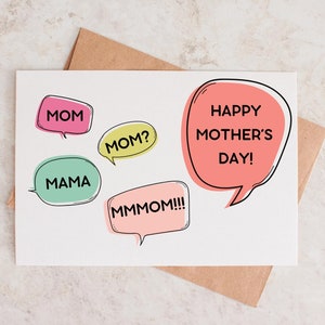 Mother's Day Card, Handmade Mother's Day Card, Funny Mother's Day Card ...