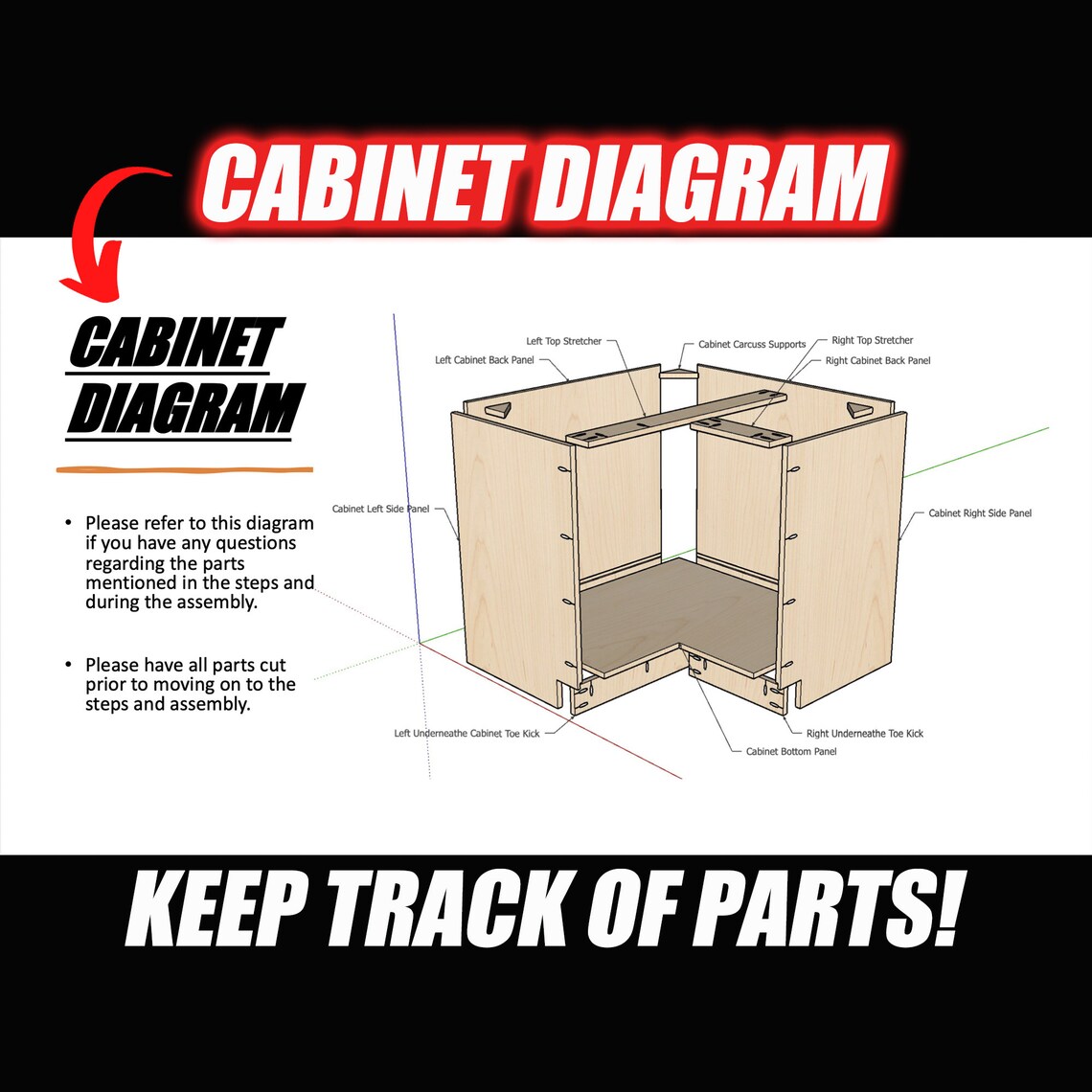 DETAILED Corner Cabinet Plans - Etsy