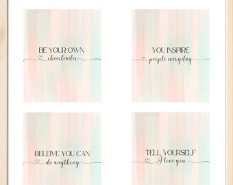 Affirmation Cards Printable With Positive Motivational Quotes - Etsy
