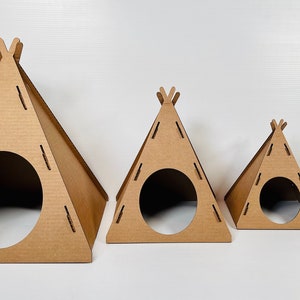 Cardboard Teepee Hidey - Etsy