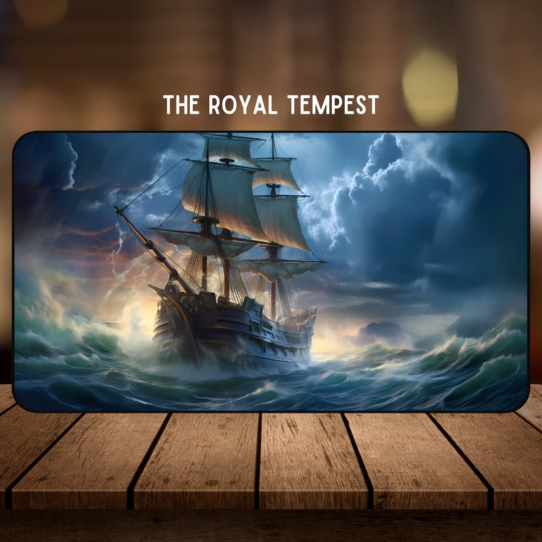 The Royal Tempest 22 X 12 Disney Lorcana Themed Playmat Non-slip, Card ...