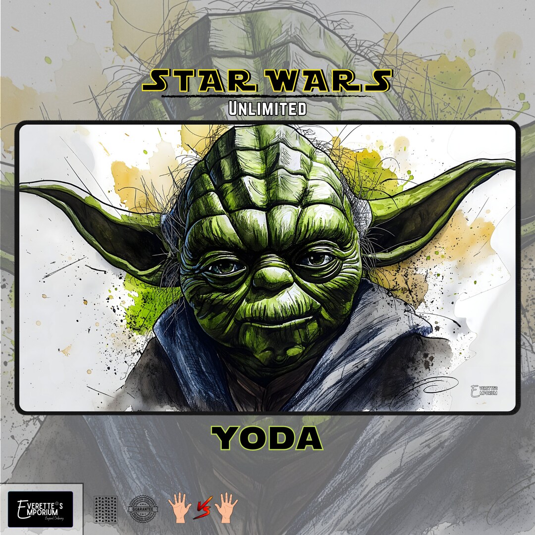 Star Wars: Unlimited TCG Playmat Yoda Master of the Force 24 X 14 or 31 ...