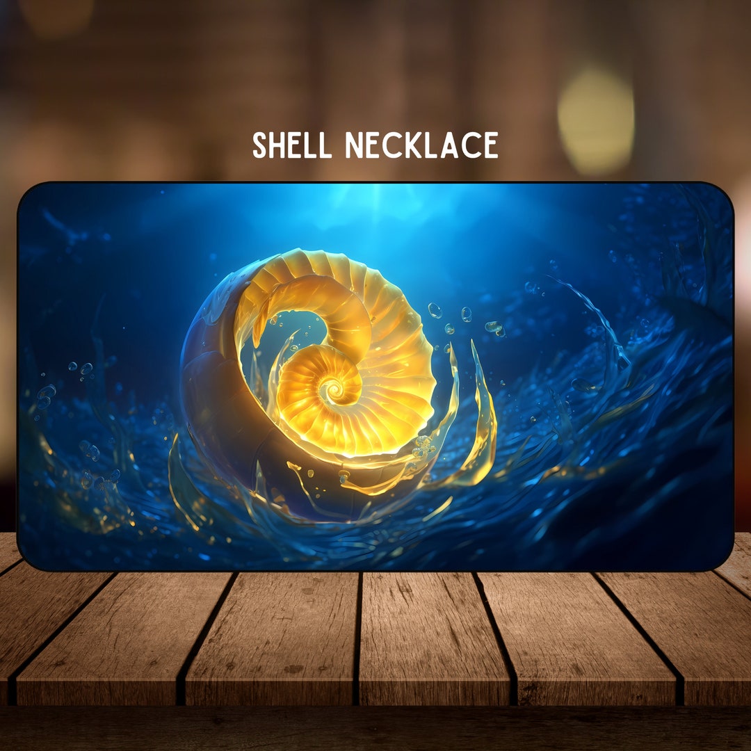 The Shell Necklace 22 X 12 Disney Lorcana Themed Playmat Non-slip, Card ...