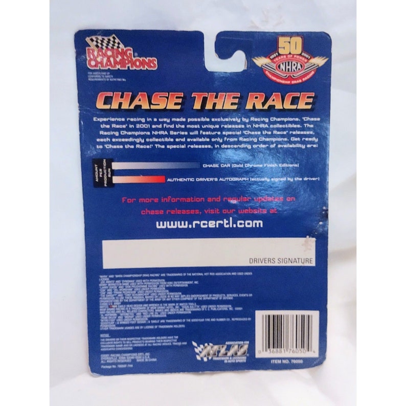Racing Champions 2001 1/64 Jim Epler GOLD CHROME Chase Funny Car - Etsy