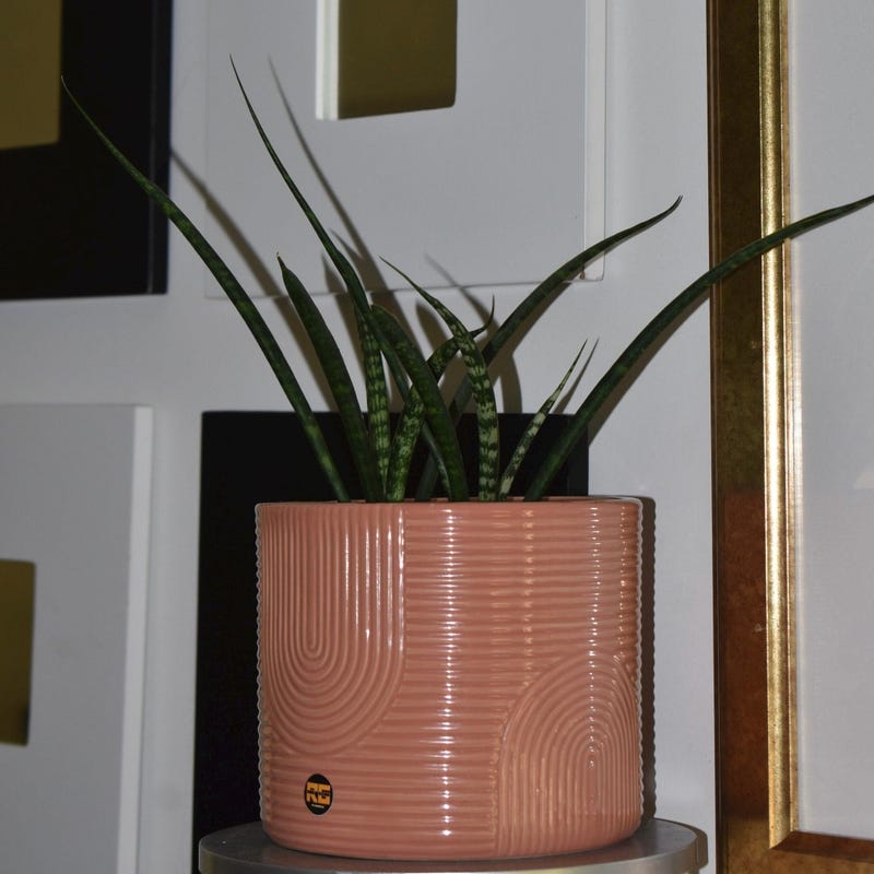 Pink Plant Pot - Etsy UK